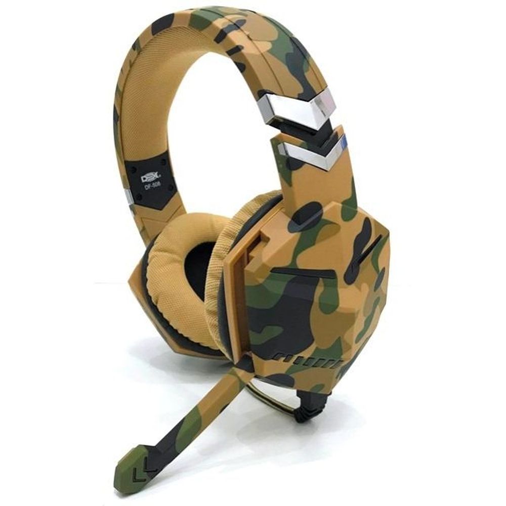 Headset Gamer Dex DF-508, Camuflado - Loja Zeus Games