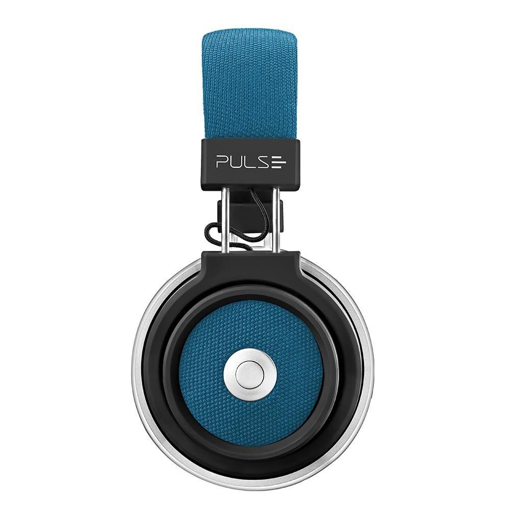 Headphone Bluetooth Pulse PH232, preto e Azul - Loja Zeus Games