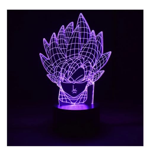 Luminária de Led RGB Goku LM16 - Loja Zeus Games