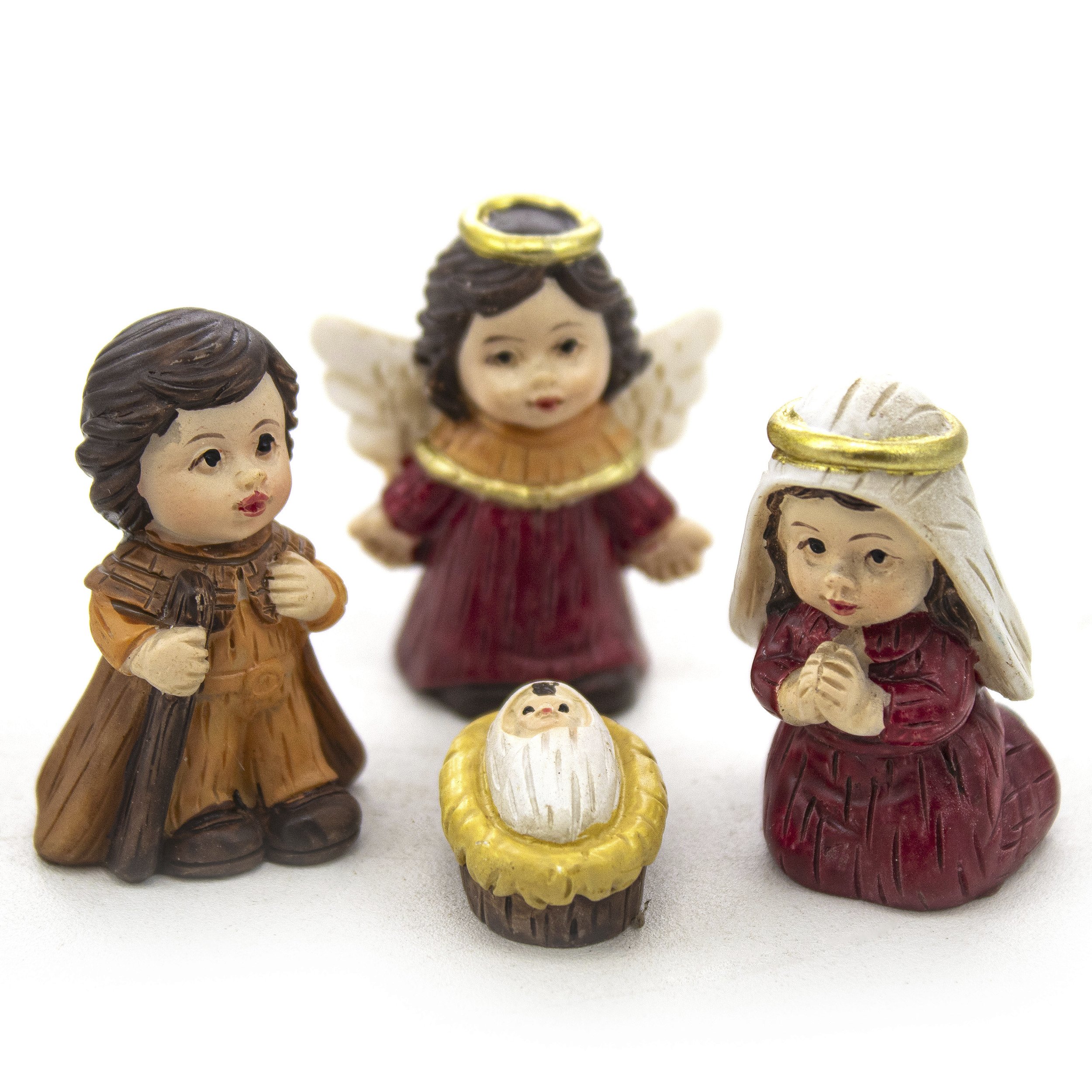 Mini Presépio Infantil Casinha Importado Resina 11 Peças 14 cm - Amém ...