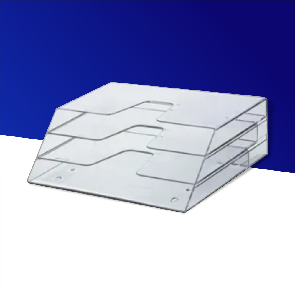 Porta Documentos Triplo A5 Horizontal - Acrílico Center