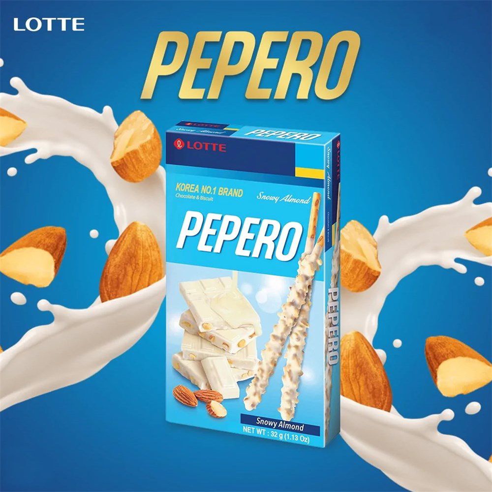 Pepero Almond Snowy - Made In Korea Minas