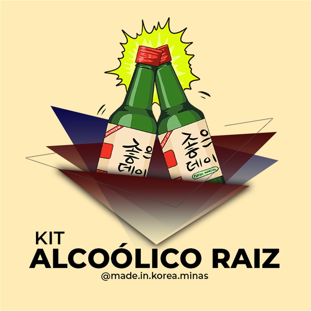 Kit Alcoólico Raiz - Made In Korea Minas Kit Alcoólico Raiz - Made In Korea Minas