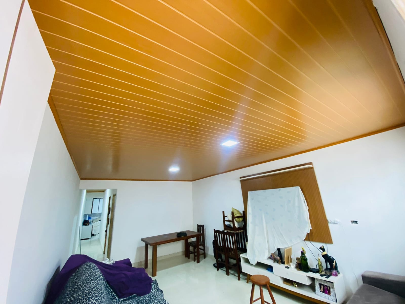 Forro PVC amadeirado frisado 6mm x 20cm x 4.0 m cerejeira madex - Forro ...