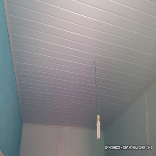 Forro PVC Branco Gelo 8mm x 20cm x 5.00m madex-R$26,90 o m2 - Forro PVC ...