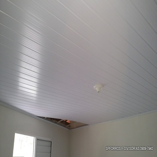 Forro de PVC Branco Gelo 8mm x 20cm x 6.00m madex-R$27,90 o m2 - Forro ...