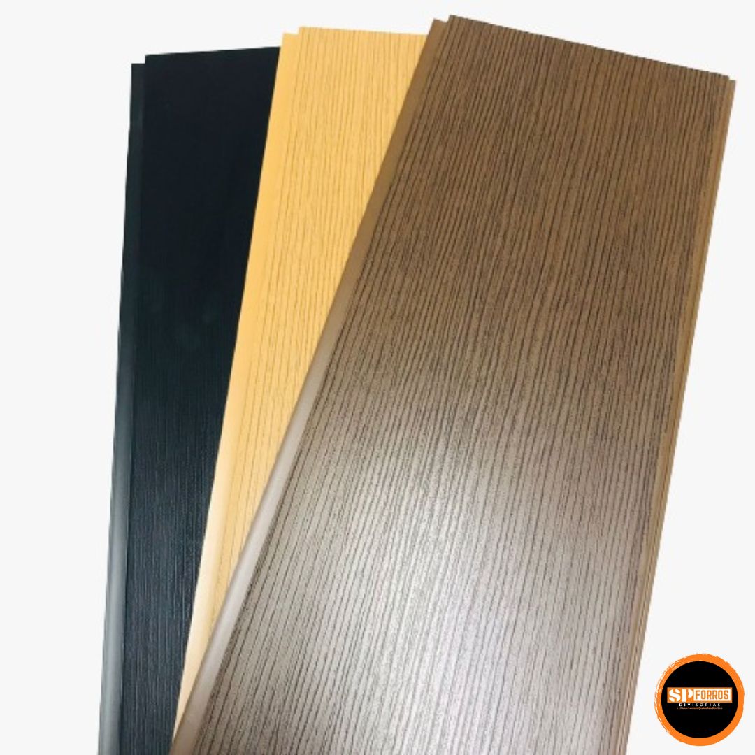 Forro pvc decorado Light Liso 200x9mm Imbuia texturizado TWB - Forro ...