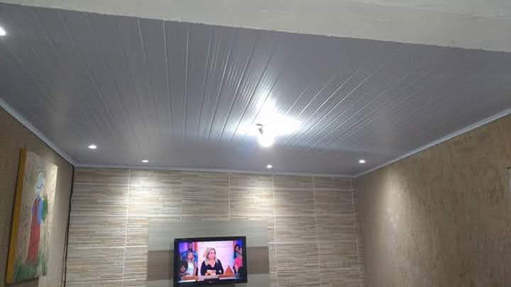 Forro de PVC - Branco Frisado Régua c/ 6 metros - Forro PVC, Forro pvc ...