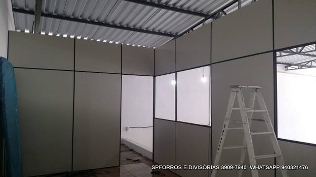 Divisoria de eucatex-Escritorio-equipes de montagem - Forro PVC, Forro ...