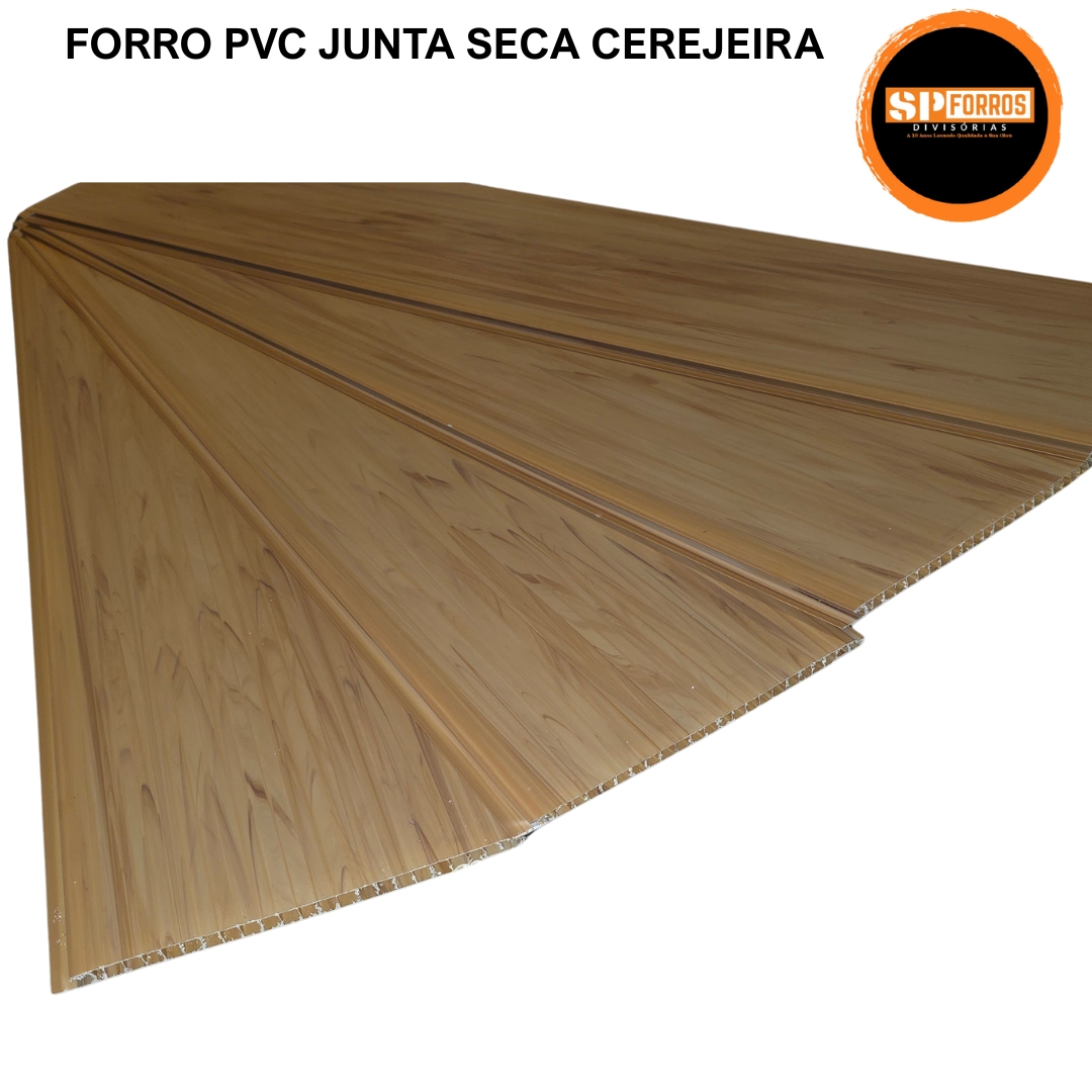 Forro PVC Liso Junta Seca Amadeirado Perfilix – Cerejeira - Forro PVC ...