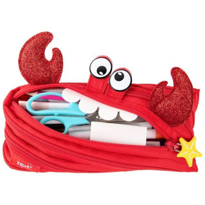 Estojo Escolar Animal Monster Caranguejo Zipit - Blanc Toys - Onde ...