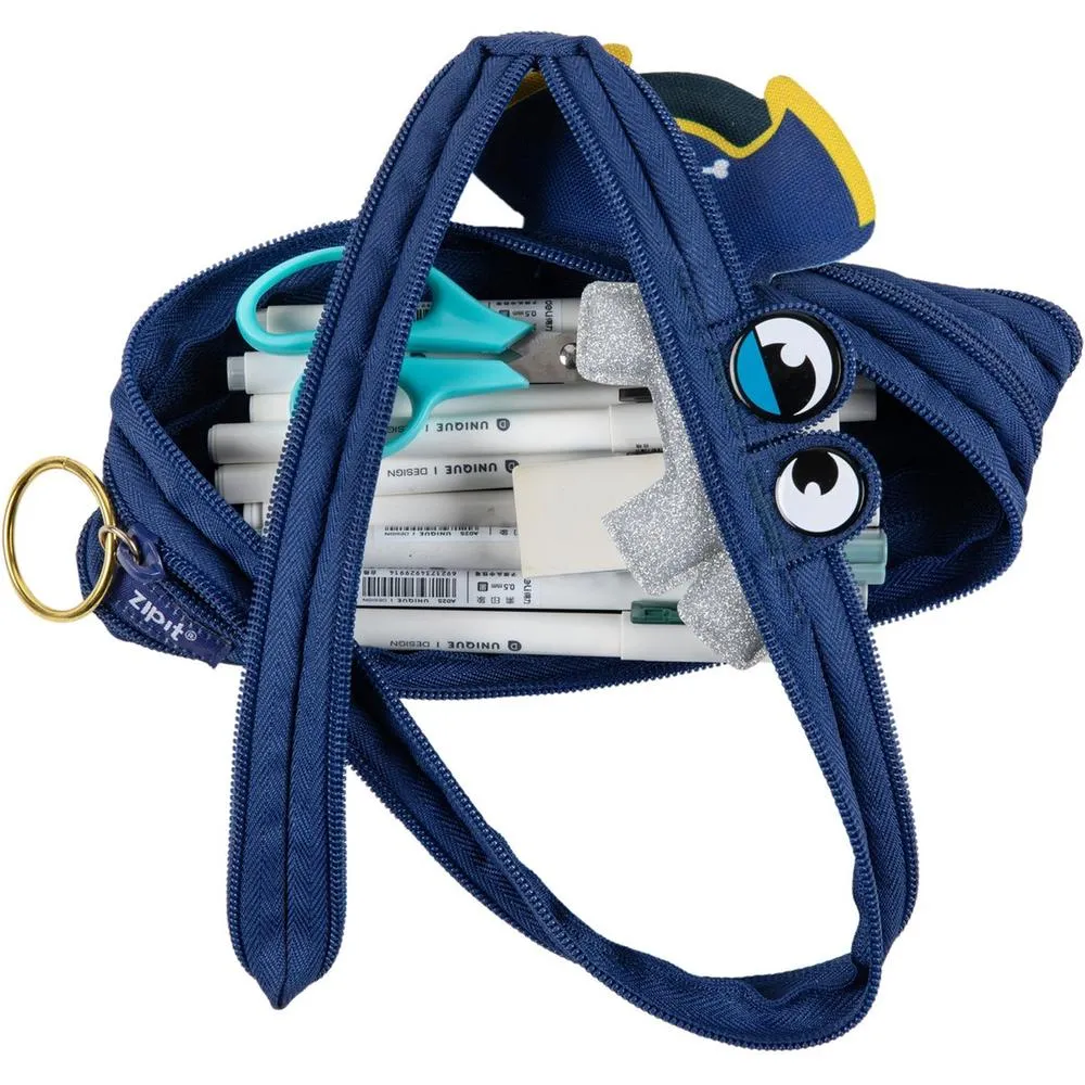 Estojo Escolar Creature Monster Pirata Zipit - Blanc Toys - Felicidade ...