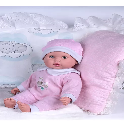 Boneca Coleção Te Amo Bebê Menina Mini Abre e Fecha o Olho - Blanc Toys ...