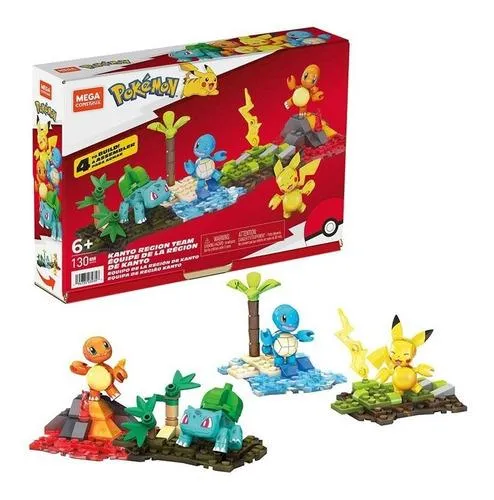 Mega Construx Pokémon Kanto Team - Blanc Toys - Onde brincar vai além ...