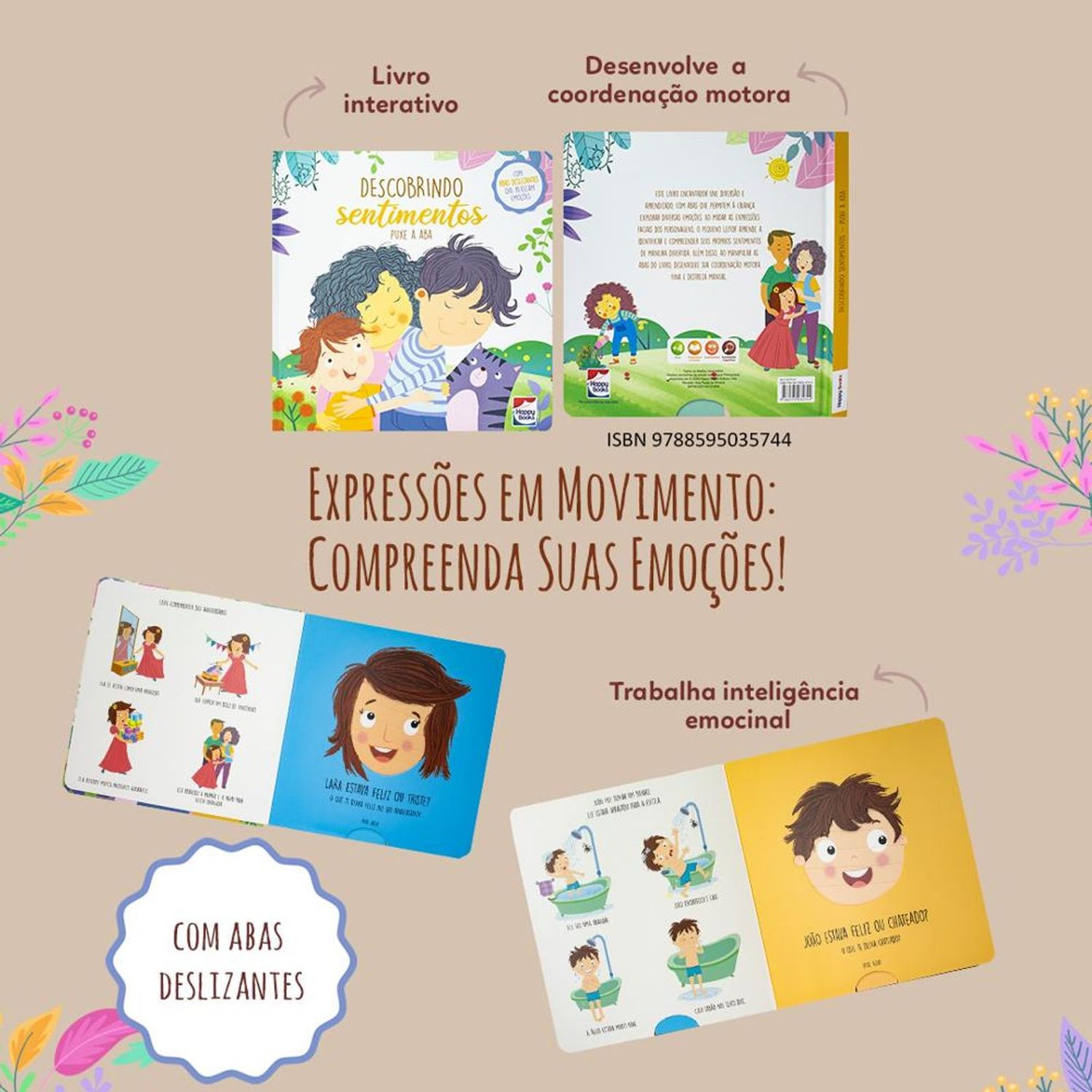 DESCOBRINDO SENTIMENTOS PUXE A ABA HAPPY BOOKS - Blanc Toys - Onde ...