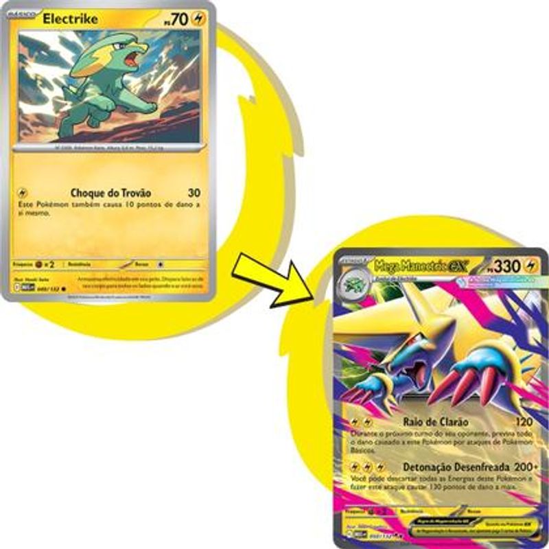 Carta Pokémon Mega Evolução COPAG - Blanc Toys - Onde brincar vai além ...