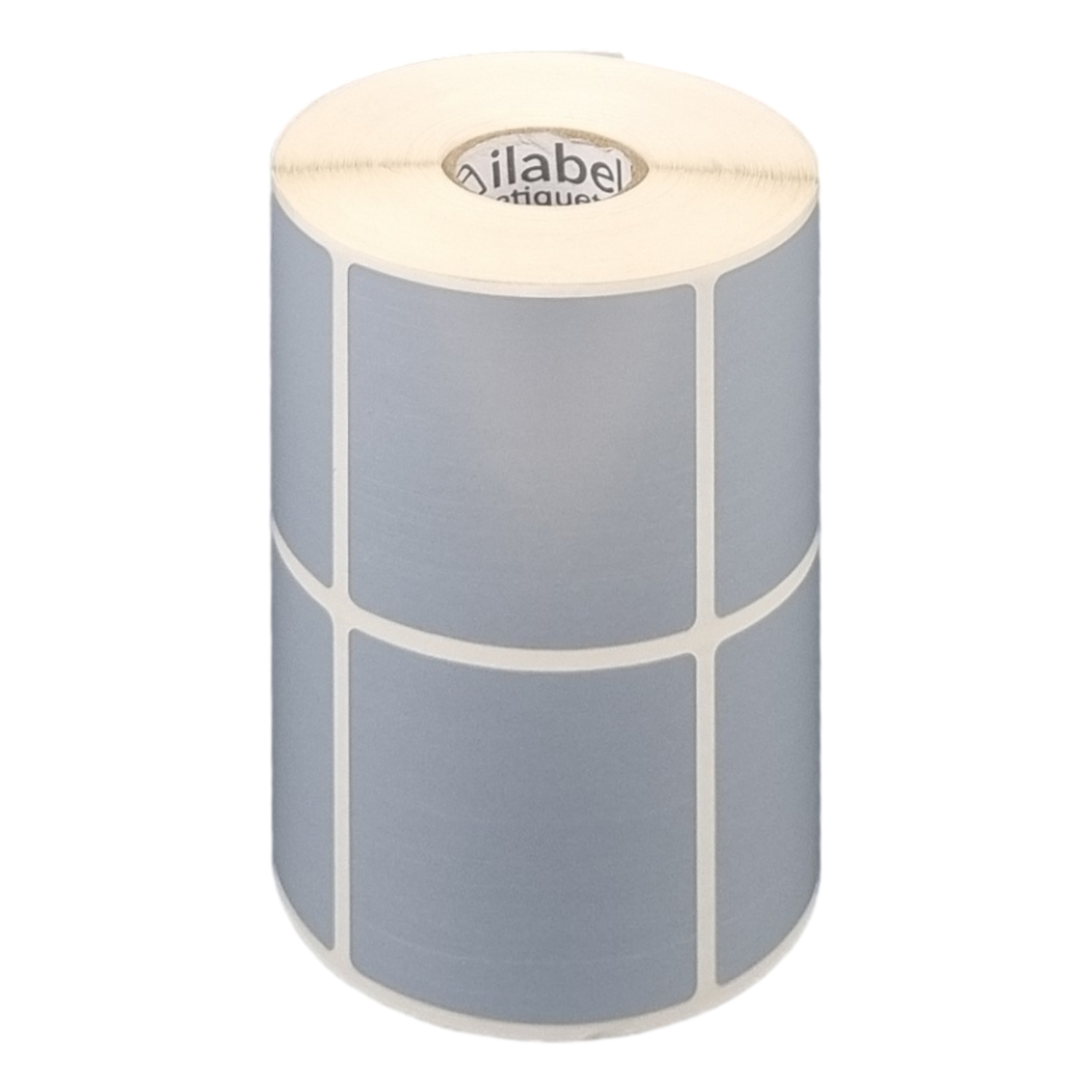 Etiqueta adesiva 50x50mm 5x5cm (2 colunas) Poliéster cromo fosco p/ Zebra Argox Elgin - Rolo c ...