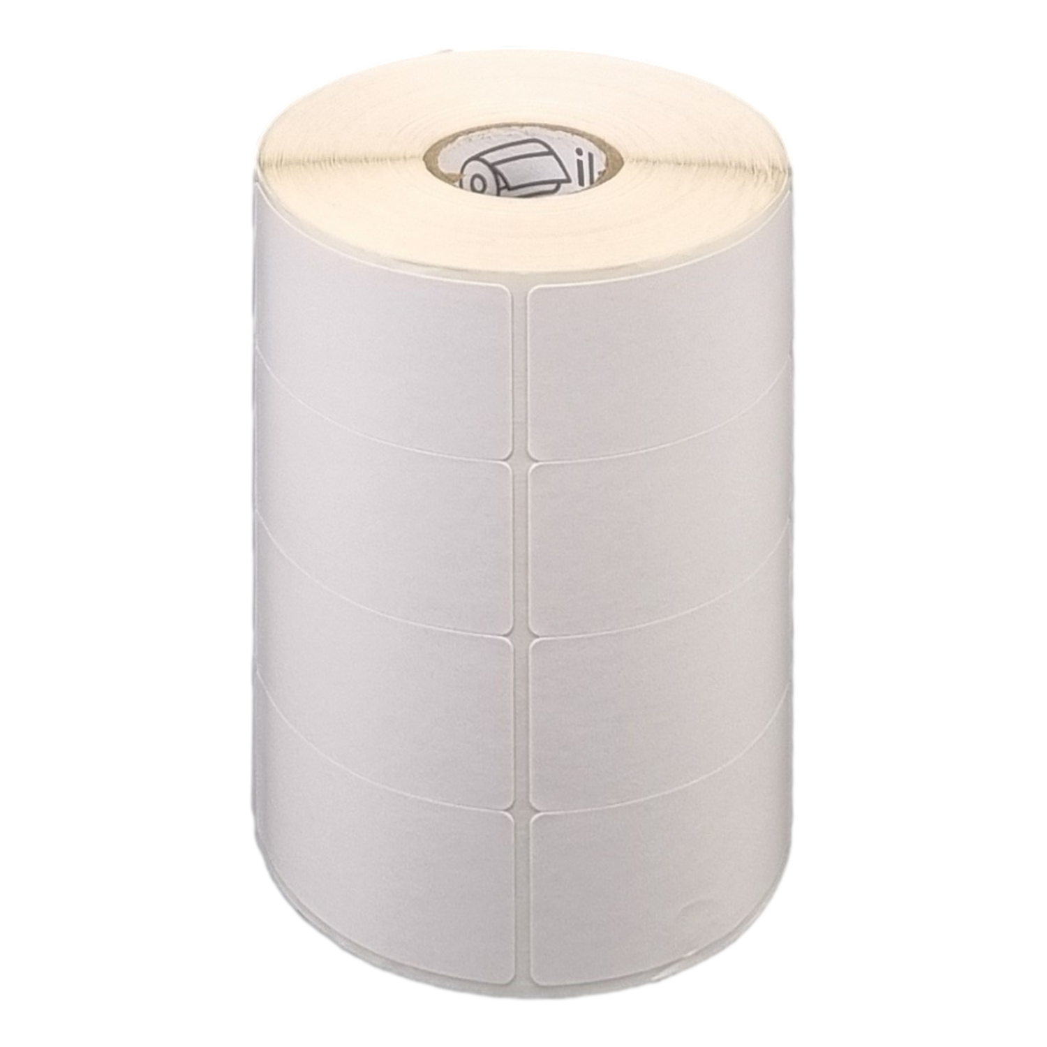 Etiqueta adesiva 26x54mm 2,6x5,4cm (4 colunas) Poliéster branco brilho ...