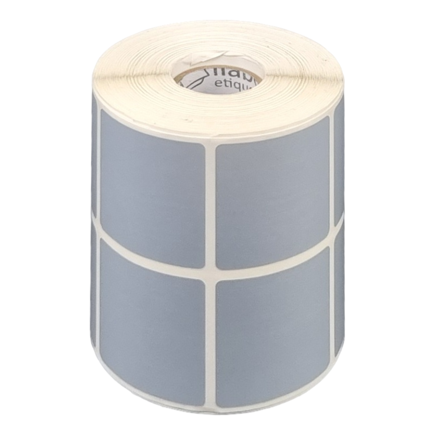 Etiqueta adesiva 40x40mm 4x4cm (2 colunas) VOID prata fosco p/ Zebra ...