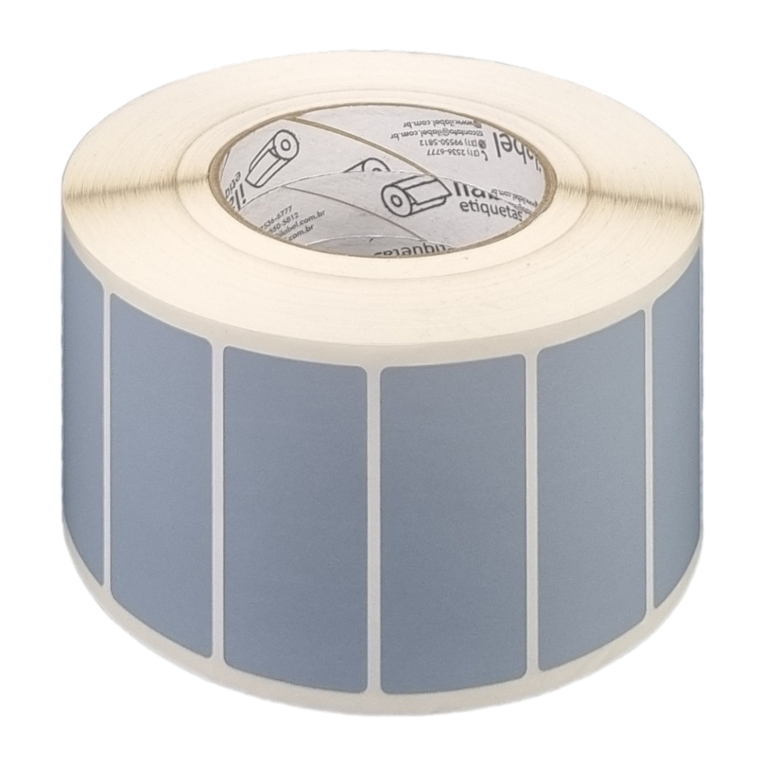 Etiqueta adesiva 70x30mm 7x3cm VOID prata fosco p/ Zebra ZT230 S4M ...