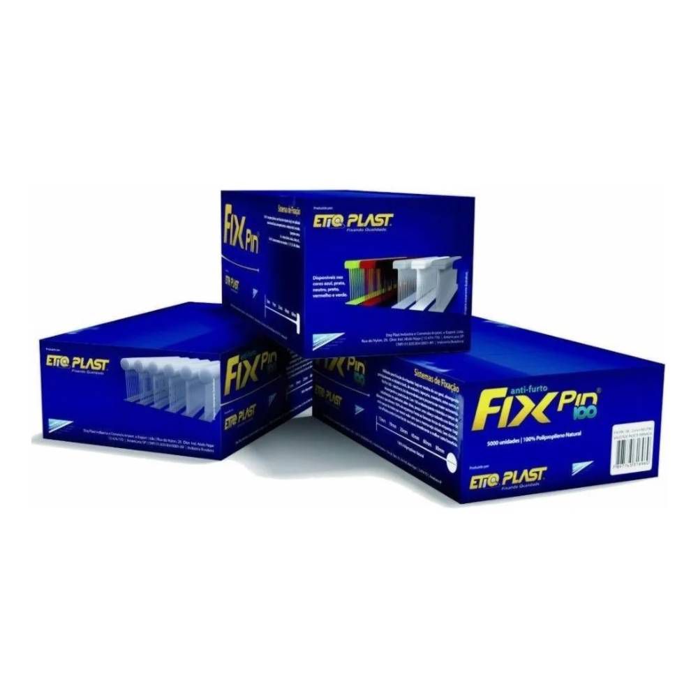 Pino plástico FIX PIN 100 Tamanho 25mm Cor Neutro - Caixa com 5000 ...