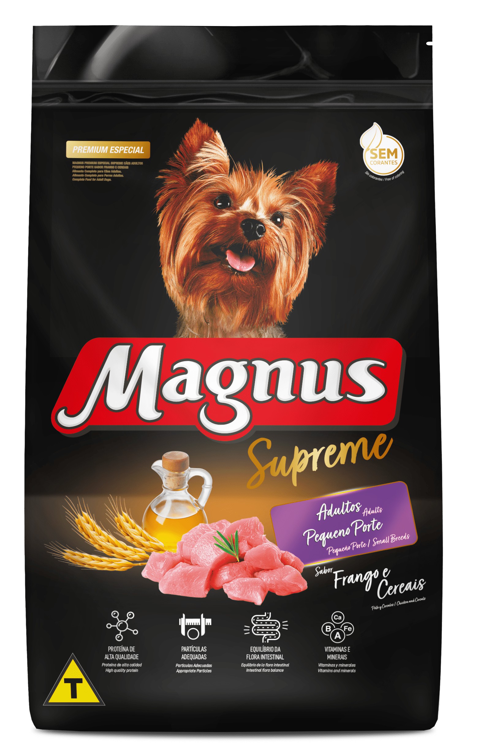 Magnus Premium Supreme Cães Adultos Pequeno Porte Sabor Frango E ...