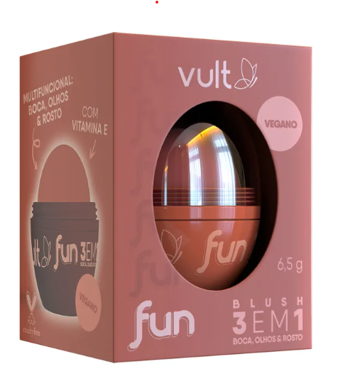Vult Fun Blush 3 em 1 Bronze Natural 6,5g - Nosso Armazém - Produtos ...