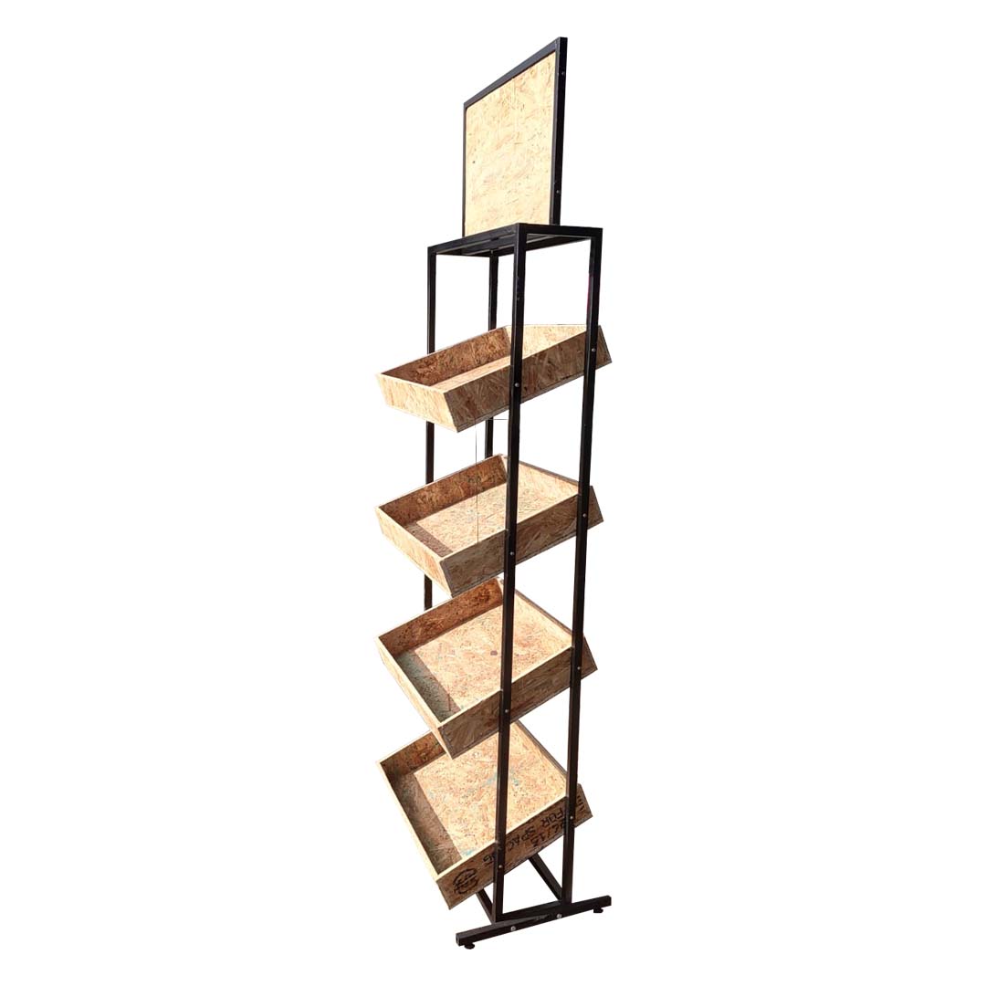 Expositor Madeira Estilo Industrial - Pallet SP