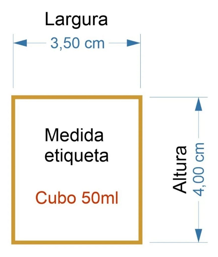 Dnaperfumes- Rótulos adesivos para perfumes modelo cubo 50ml - Dna perfumes