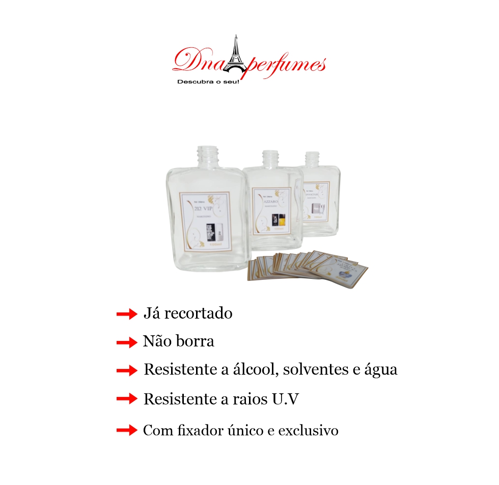 Dna perfumes- Rótulos adesivos para perfumes artesanais - Dna perfumes