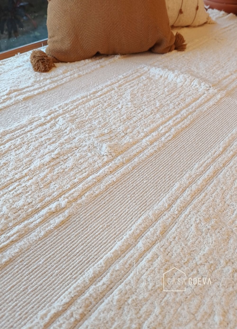 Tapete Peludo Algodão Sala Quarto Lines Max Cru 200 X 300 - Casa Coeva ...