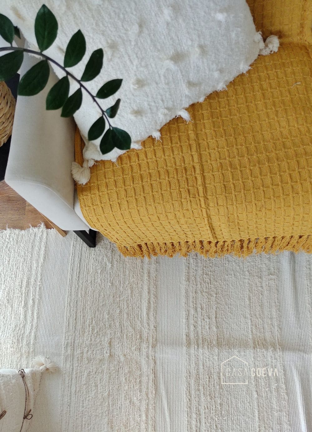 Tapete Peludo Algodão Sala Quarto Lines Max Cru 80 X 150 - Casa Coeva ...