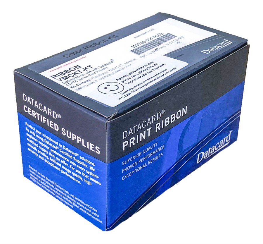 Ribbon Datacard Color Verso Preto 535700-005-R002 CD800 - Smart-ID ...