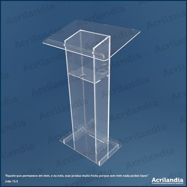 Púlpito em Acrílico para Igreja - Eventos - Empresa - Acrilandia ...