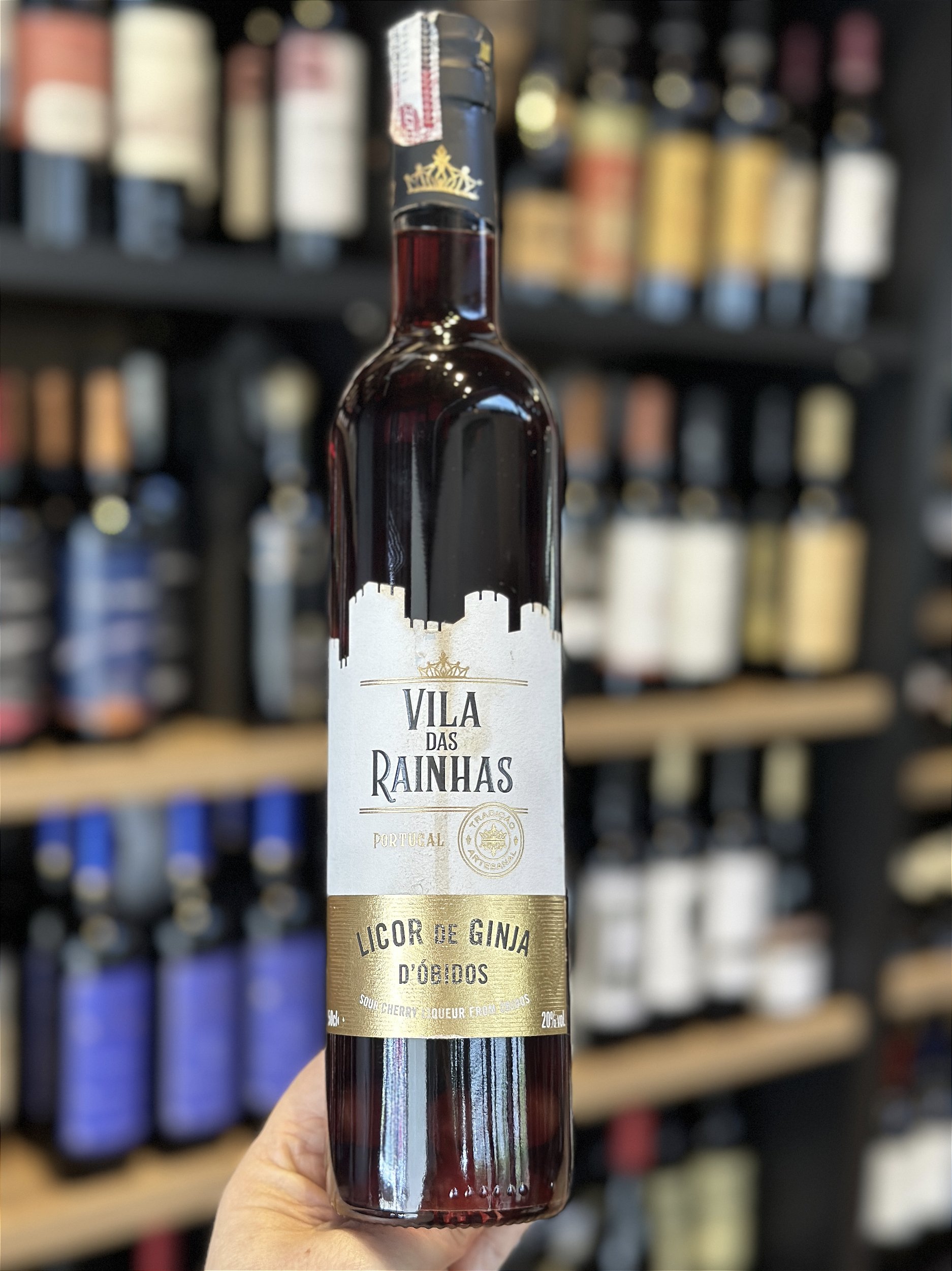 Licor de Ginja Vila das Rainhas 500ml - www.santaclarita.com.br