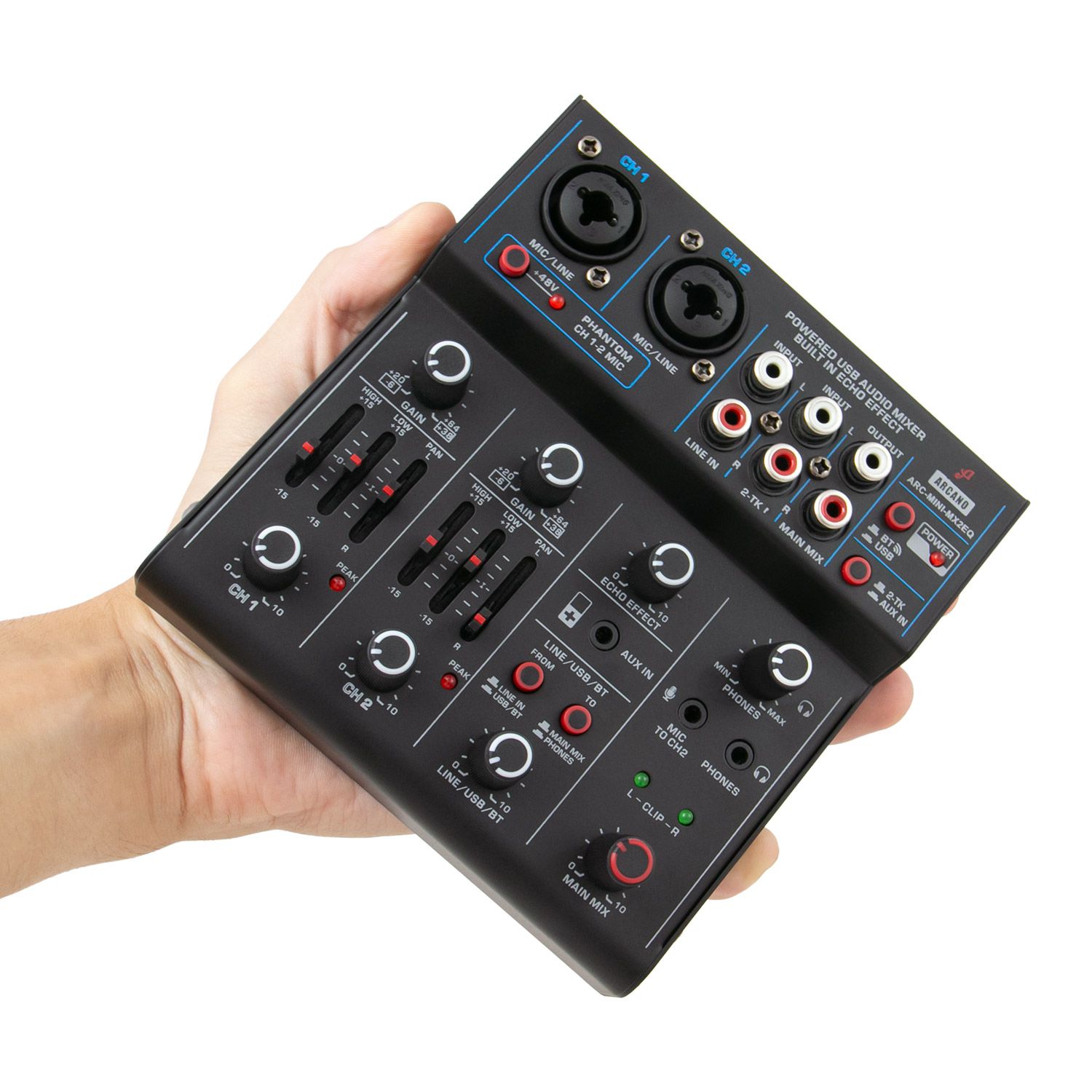Mini mixer com EQ e interface USB Arcano ARC-MINI-MX2EQ - Rede ...