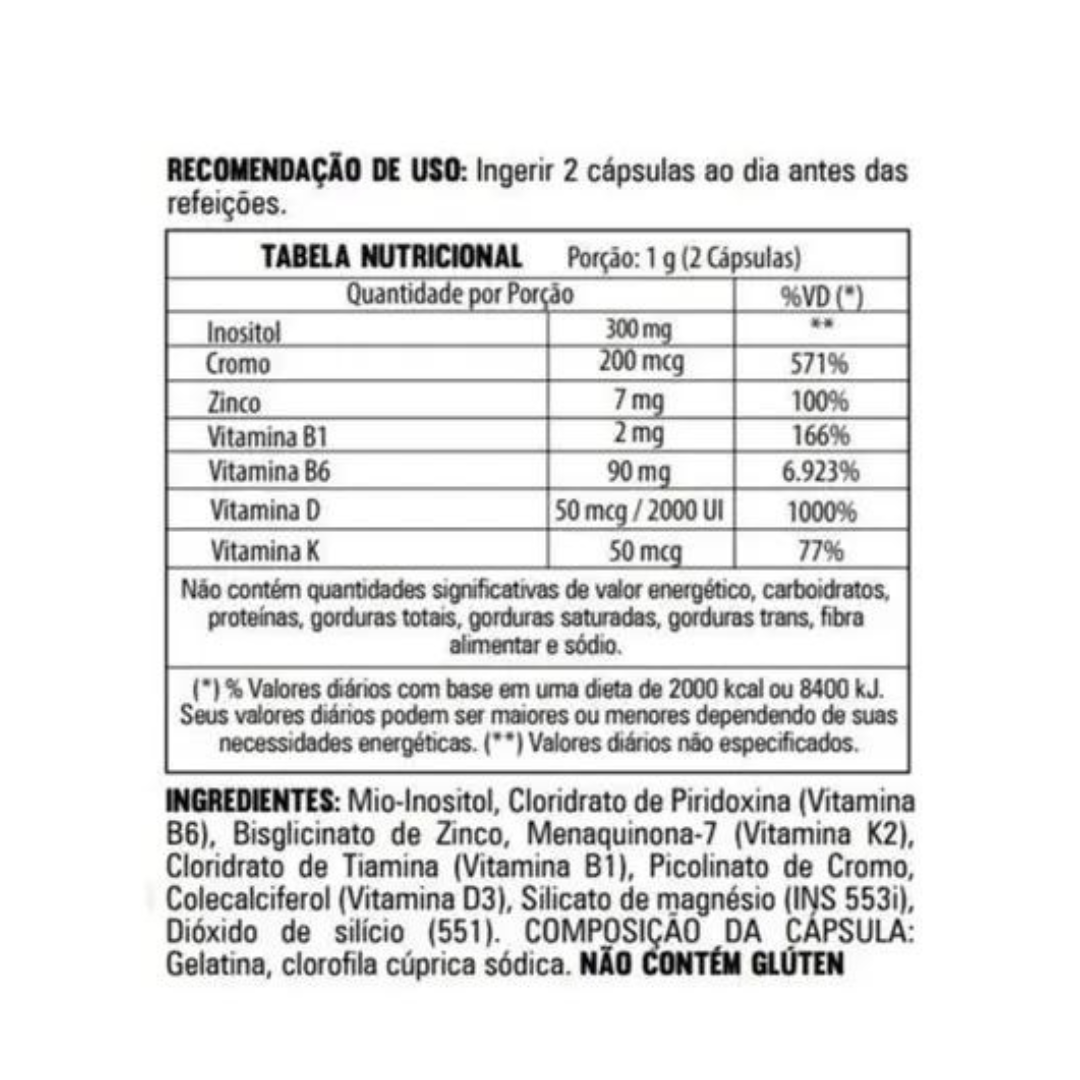 MIO-INOSITOL + VITAMINAS 500MG 60 CÁPSULAS - FLORA NATIVA - Natukura ...