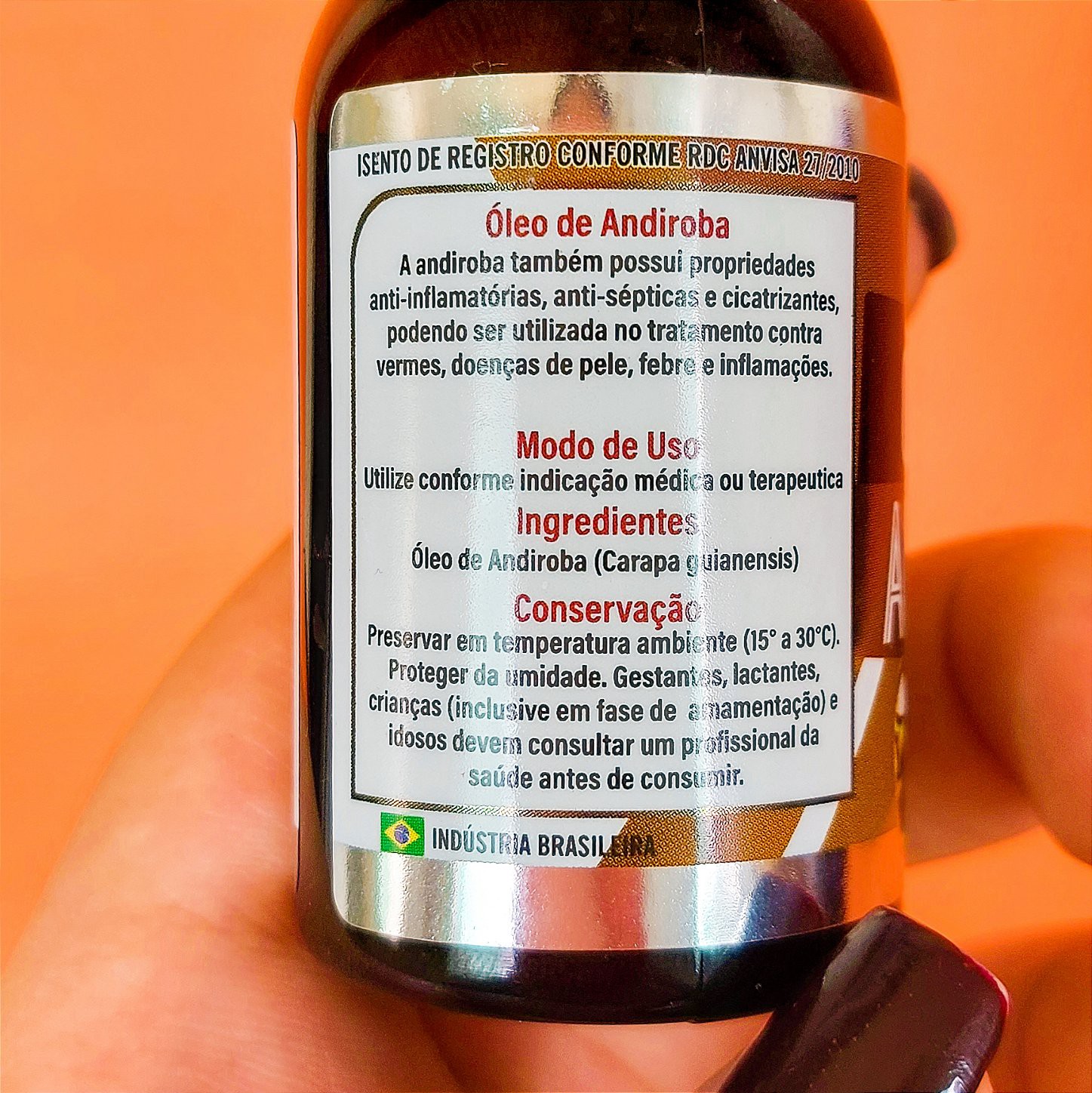 KIT 3 - Óleo Vegetal de Andiroba 30ml - E.P.A Naturais - Natukura ...