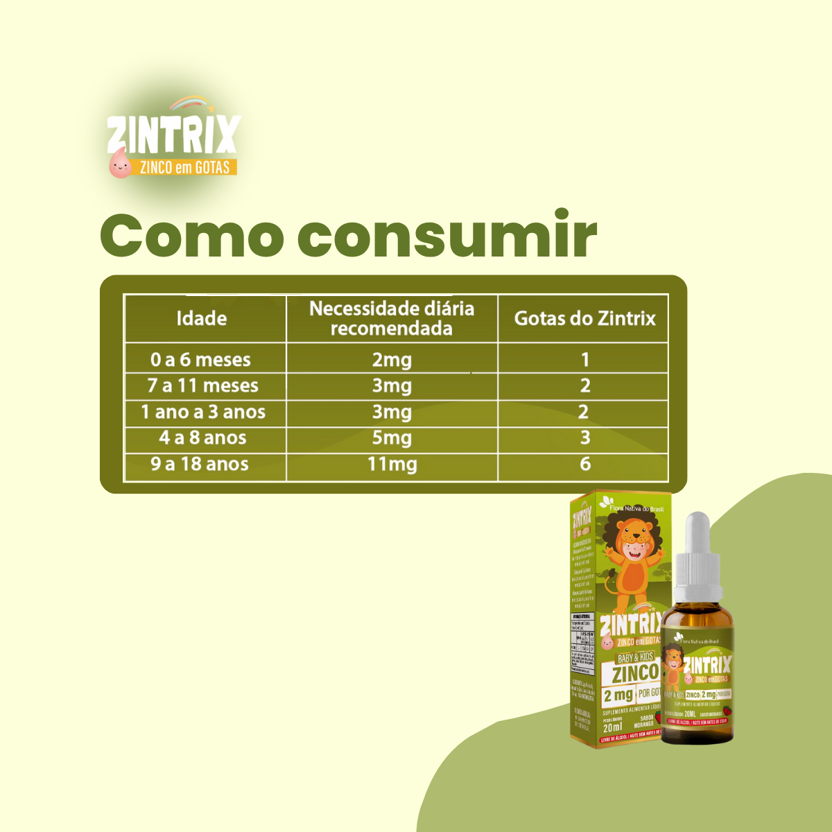 Zintrix Kids Suplemento Infantil de Zinco 20ml - FloraNativa - Natukura ...