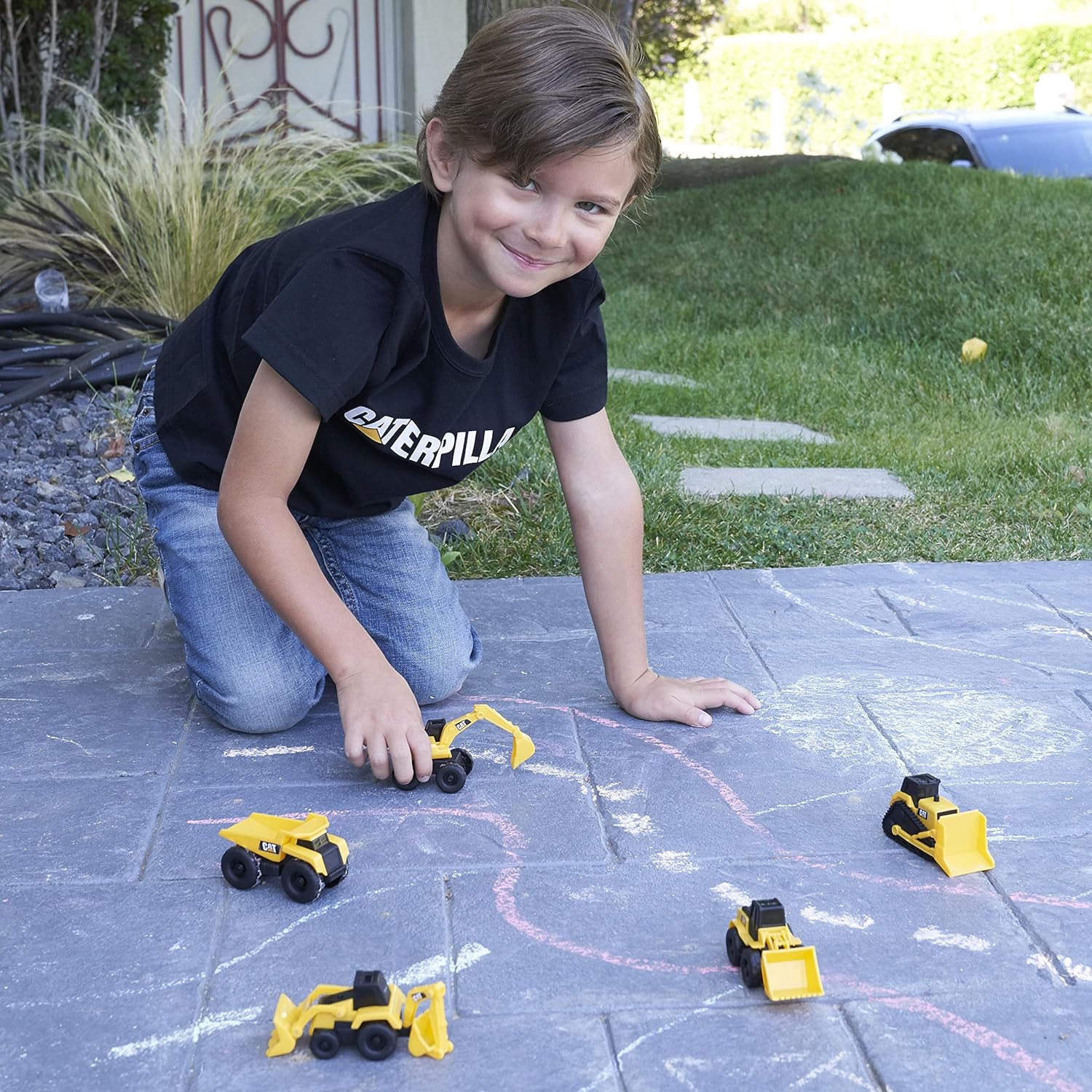 Pack 5 Little Machines - Caterpillar - Only USA/Chile - Minicars Brasil
