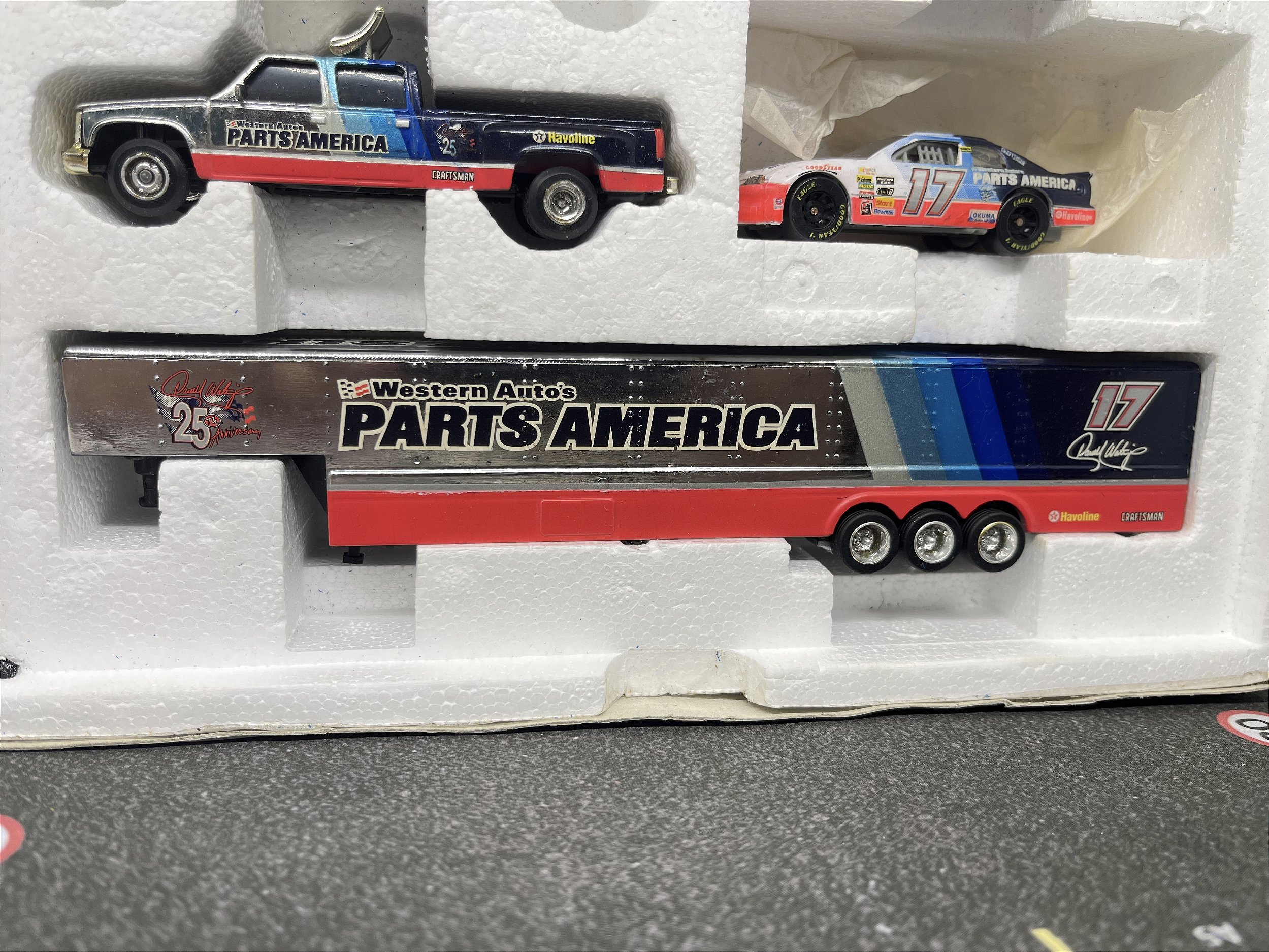 1997 Chevy Dually and Trailer - Darrell Waltrip #17 Parts America ...