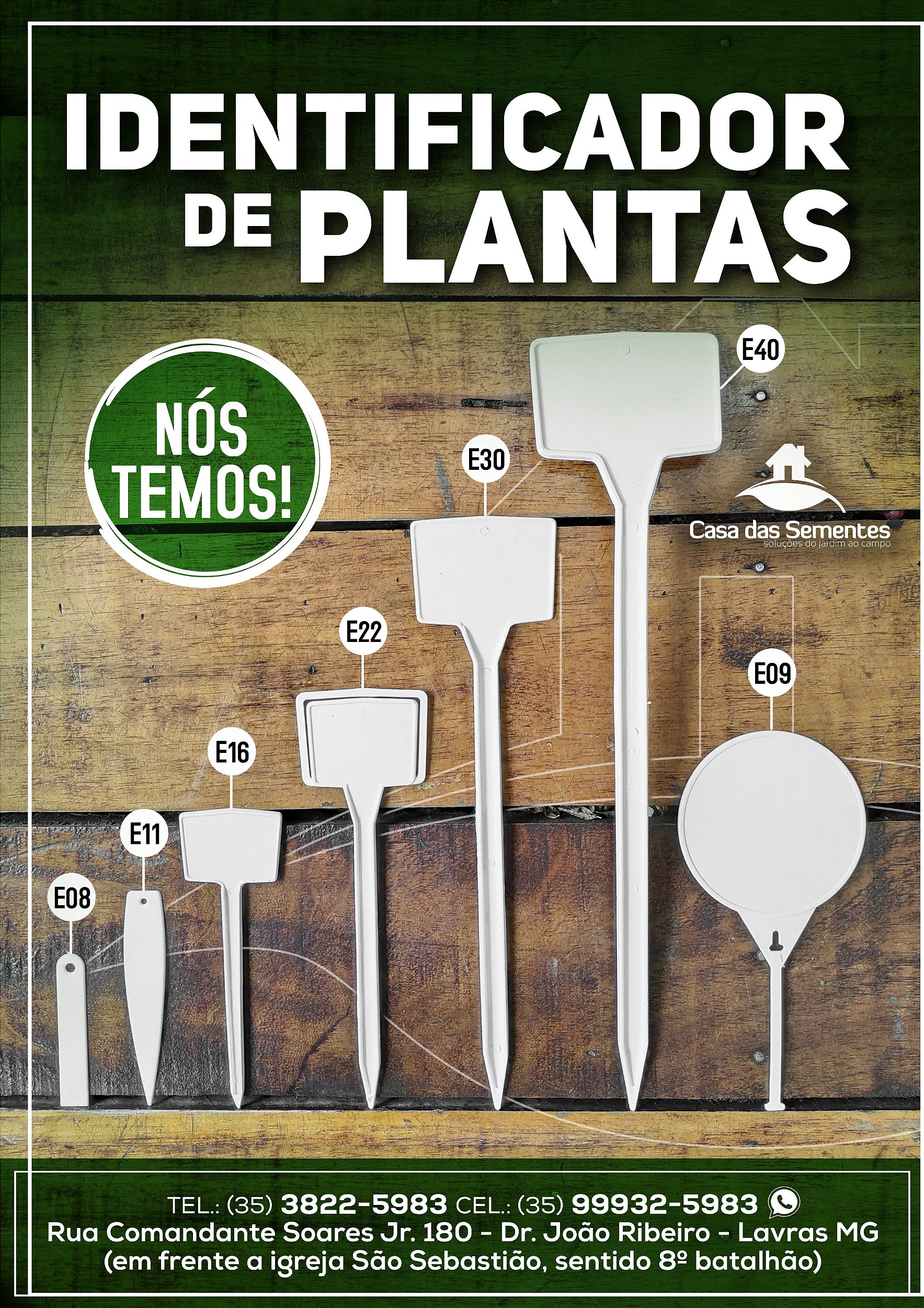 PLACA IDENTIFICAÇÃO, MATERIAL: PLÁSTICO, COMPRIMENTO: 53 MM, ALTURA ...