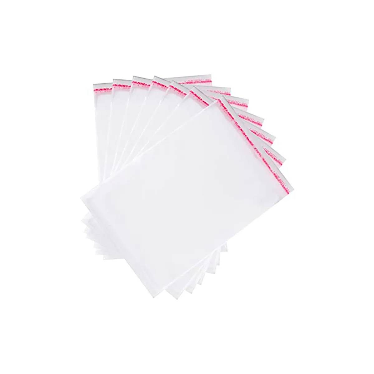 Saco adesivado Incolor com Aba - 12cm x 12cm - 100 unidades - Saco de Presente, Saco ...