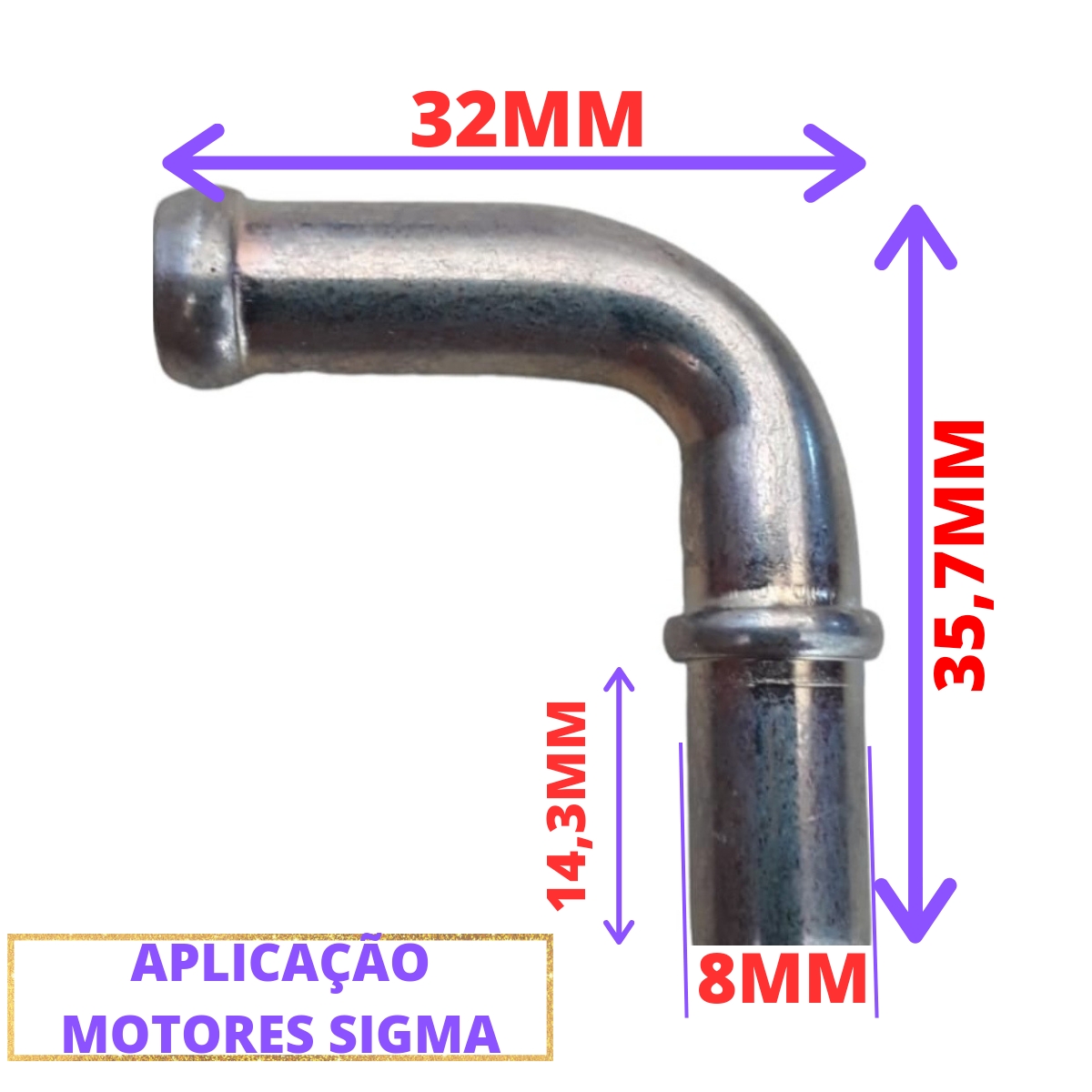 Cano Agua Cabeçote Motor Ecosport 1 6 Focus Ka 1 5 2010 2015 Sigma