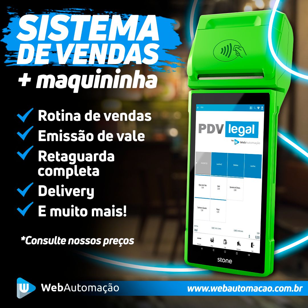 Sistema de Vendas - PDV Legal - Ponto Automação