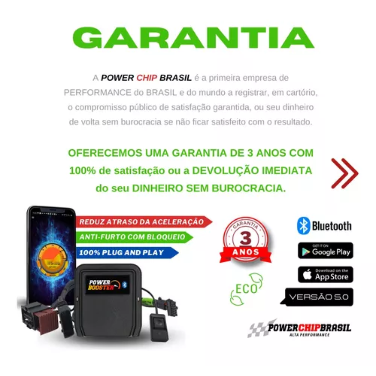 Chip Potencia Power Booster Universal +30%torq - INJETPOWER