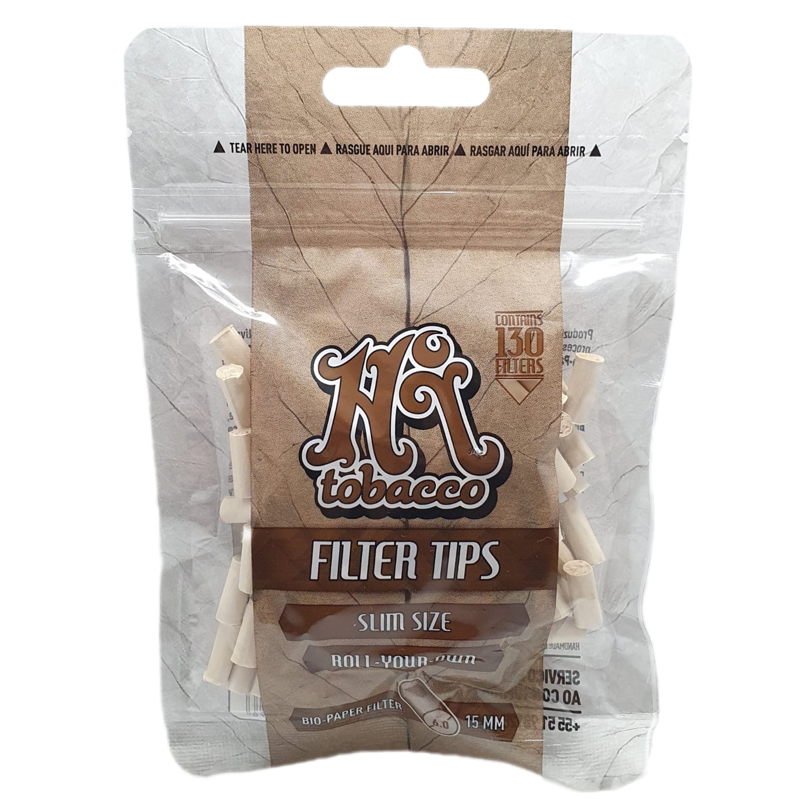Filtro Hi Tobacco Slim Bio 6 x 15 mm - Display 10 un - Adoromato ...