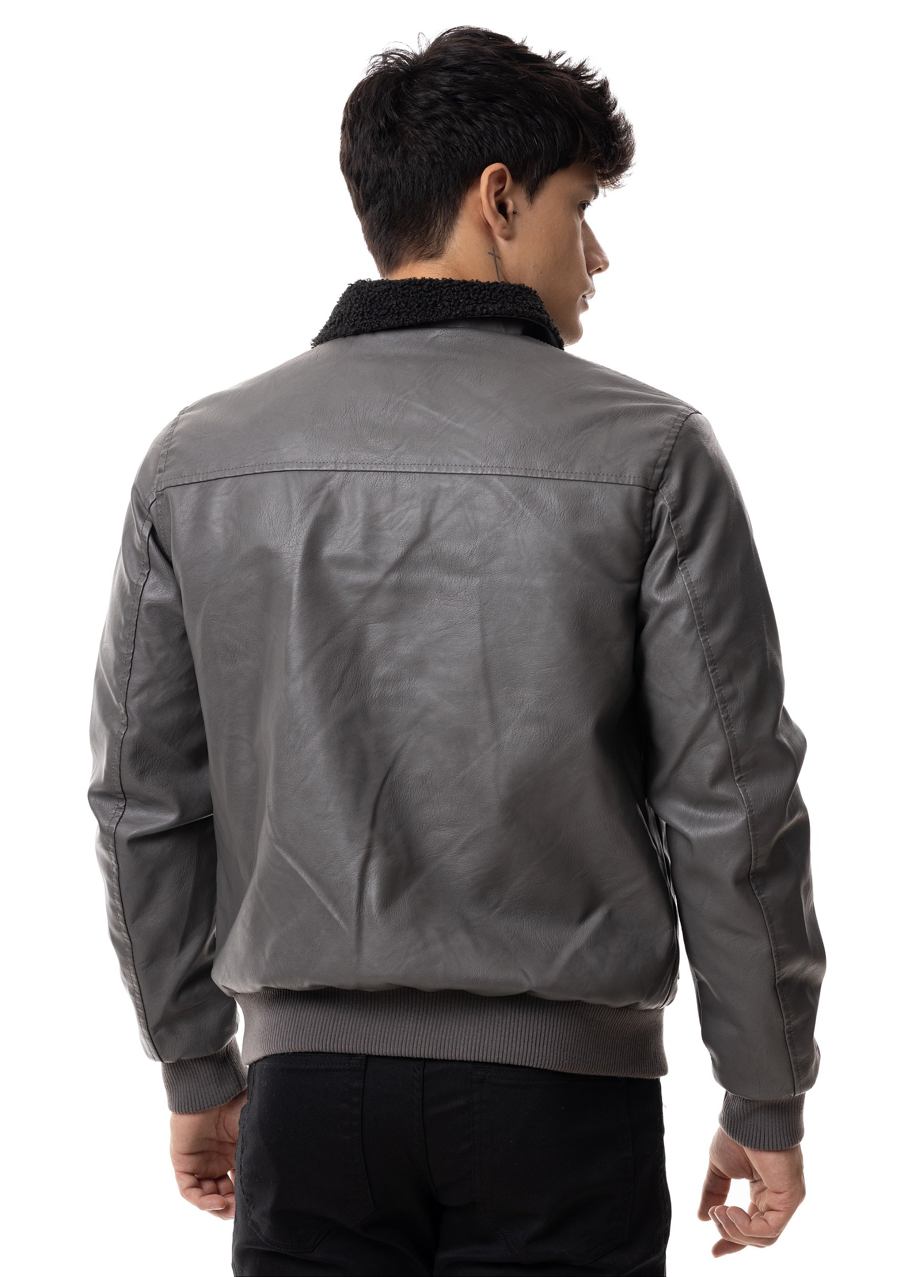 Jaqueta masculina modelo aviador - MYROFICIAL