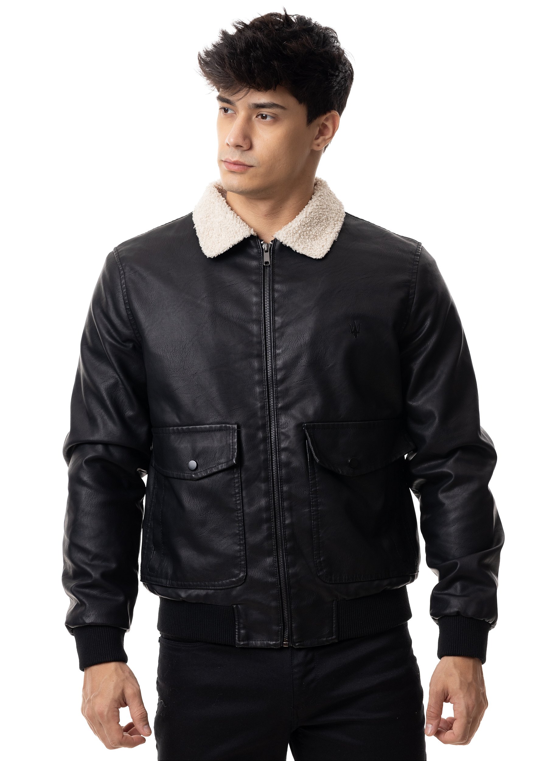 Jaqueta masculina modelo aviador - MYROFICIAL