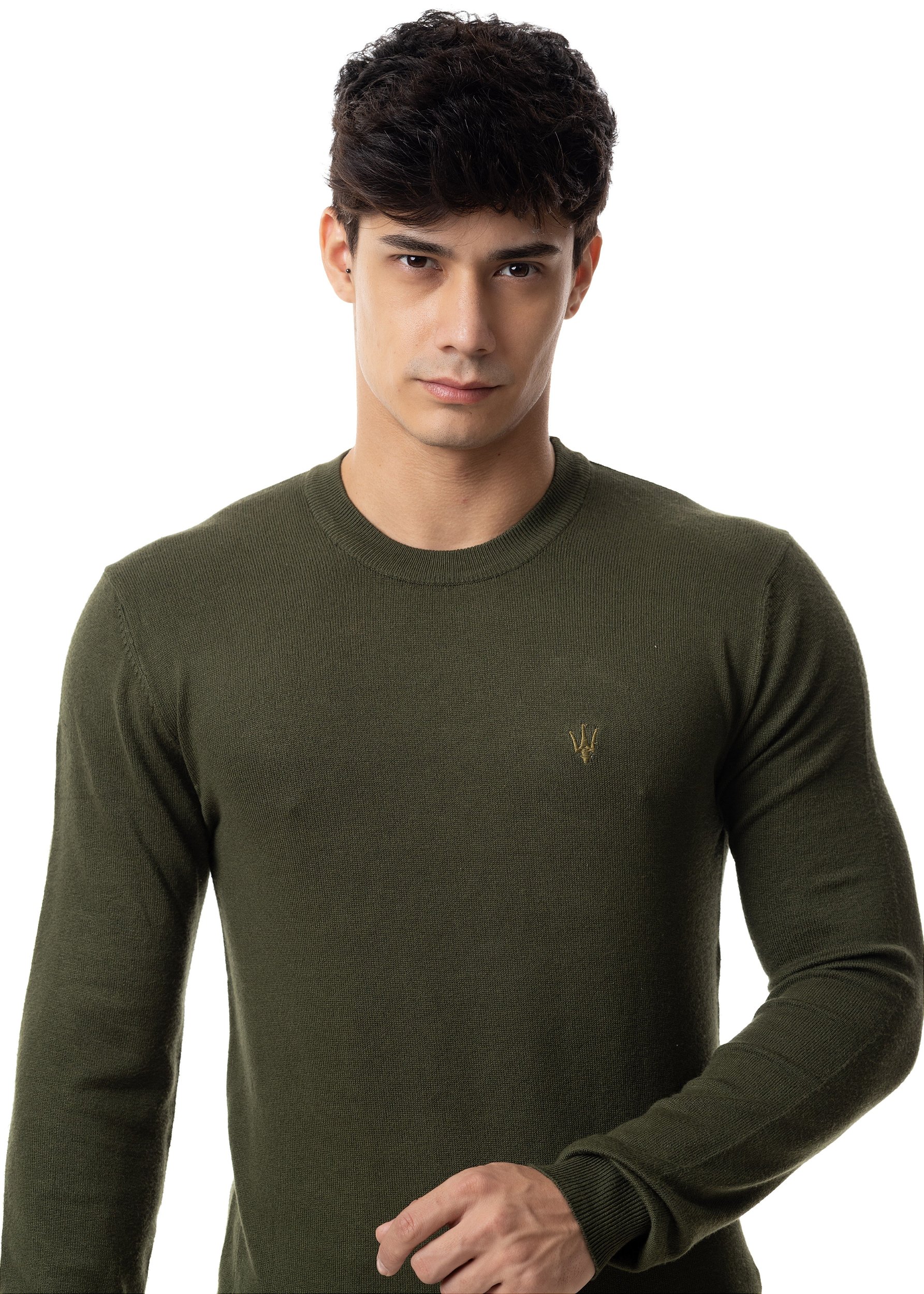 Clássico suéter masculino gola careca - MYROFICIAL